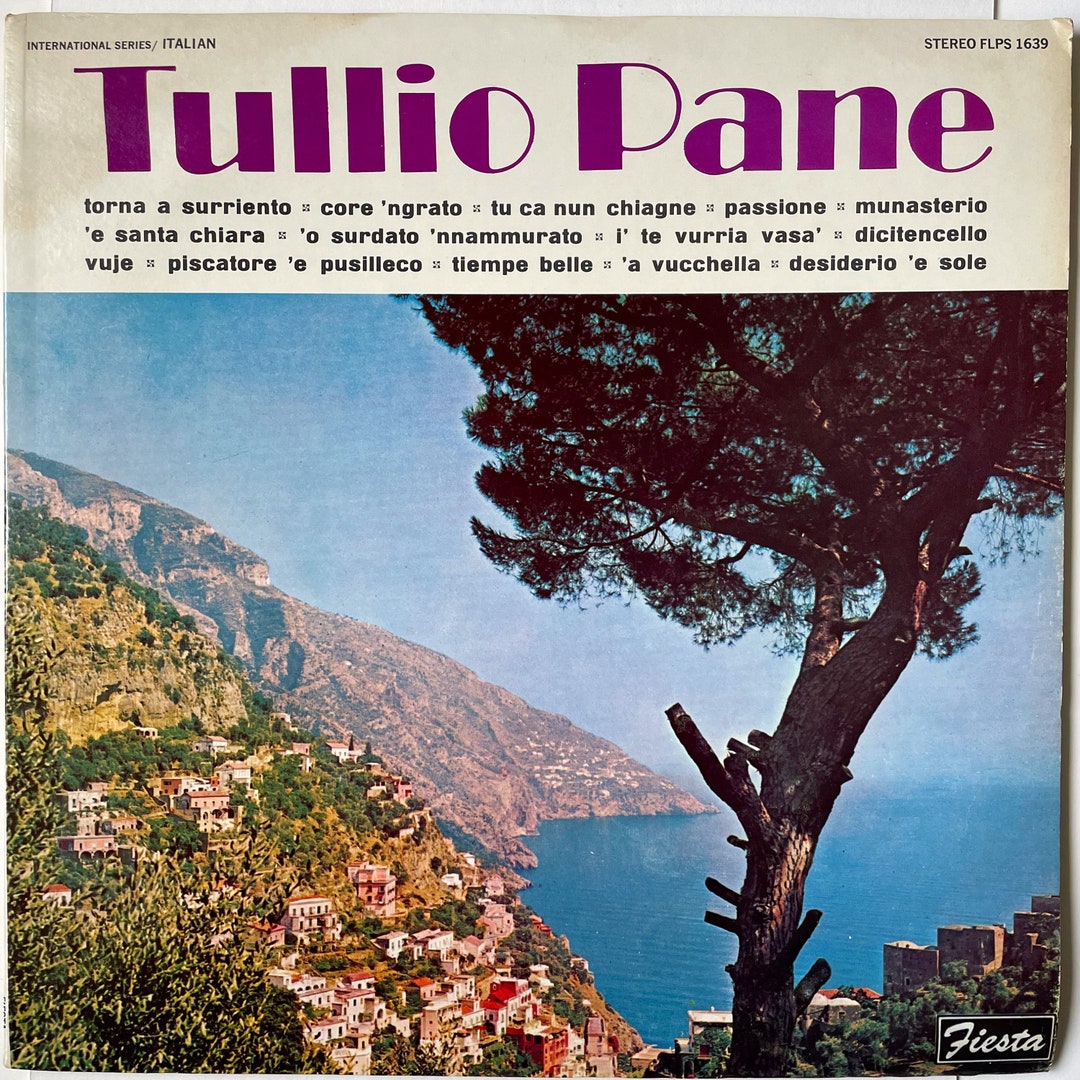 Vintage Italian Vocals LP: Tullio Pane by Same, Fiesta FLPS1639, Ca ...