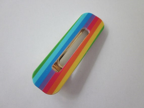 Pride LGBTQ Rainbow Barrette/ Pride Hair Clip / Stylish | Etsy