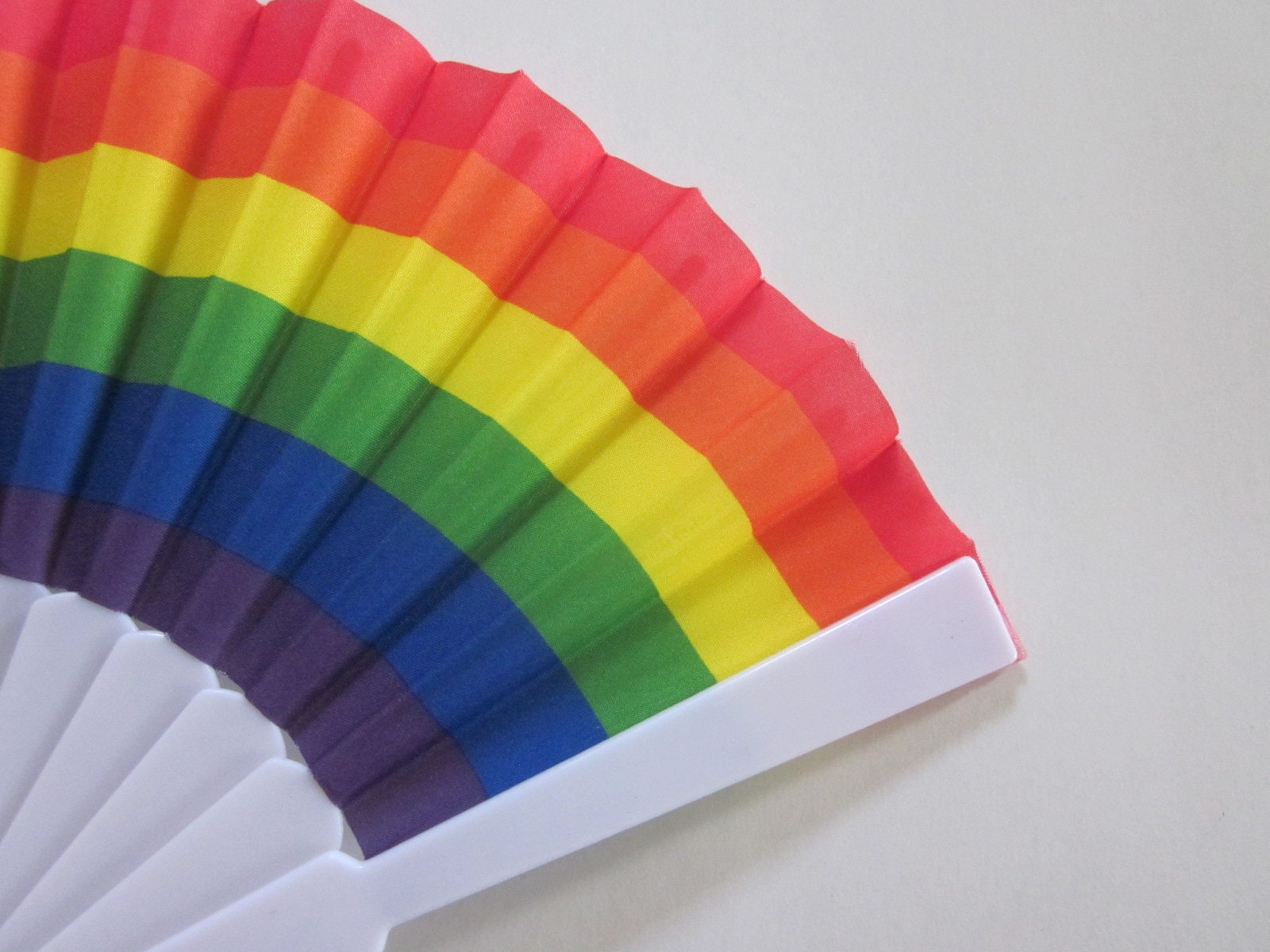 LGBTQ Rainbow Hand Held Fan-/ Bi / Costume / Dancer / Edc / Gay / Gift ...
