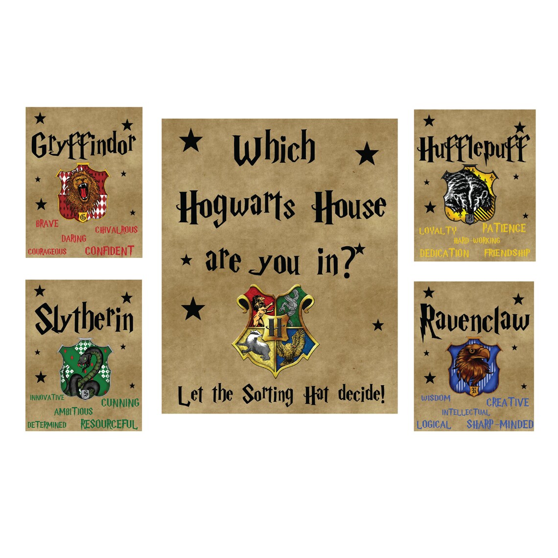 PRINTABLE Instant Download Wizard Party Signs Set, Wizard Party Custom ...
