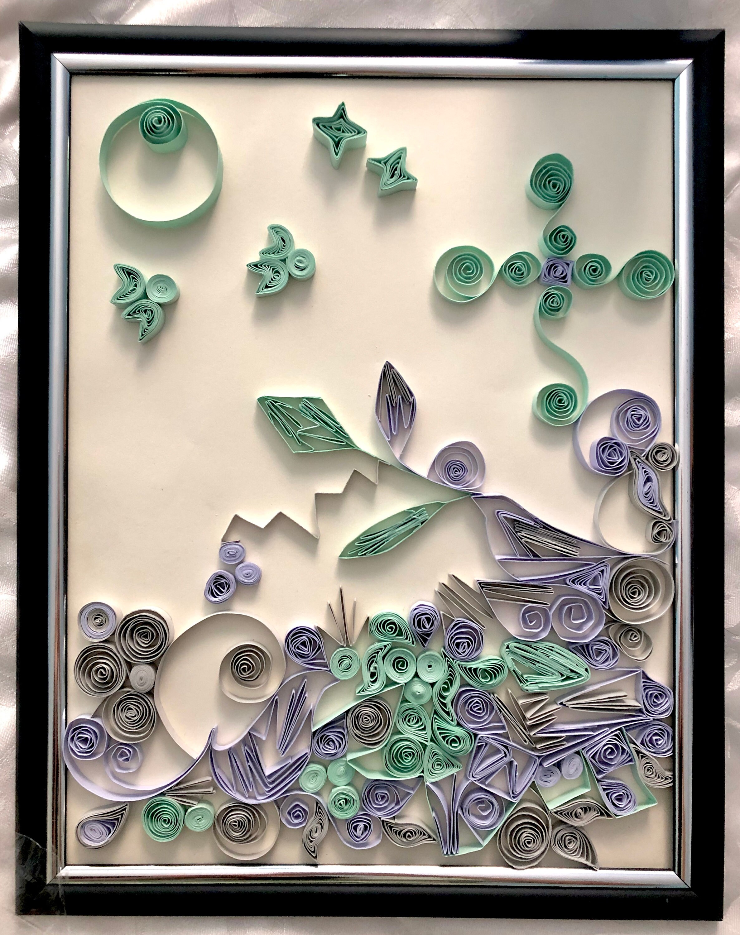 Handmade Quilling Art W/doves Anniversary Housewarming Wall - Etsy