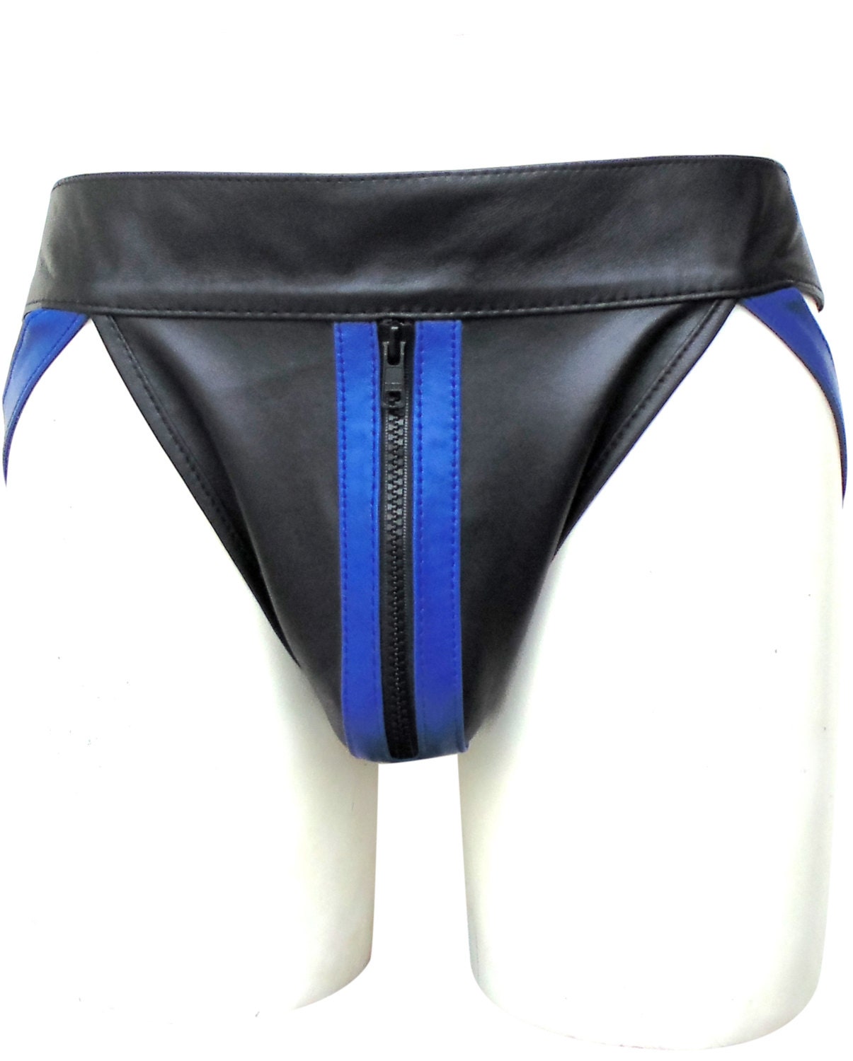 Men's Leather Jocks Jockstrap With Colour Strip Custom - Etsy