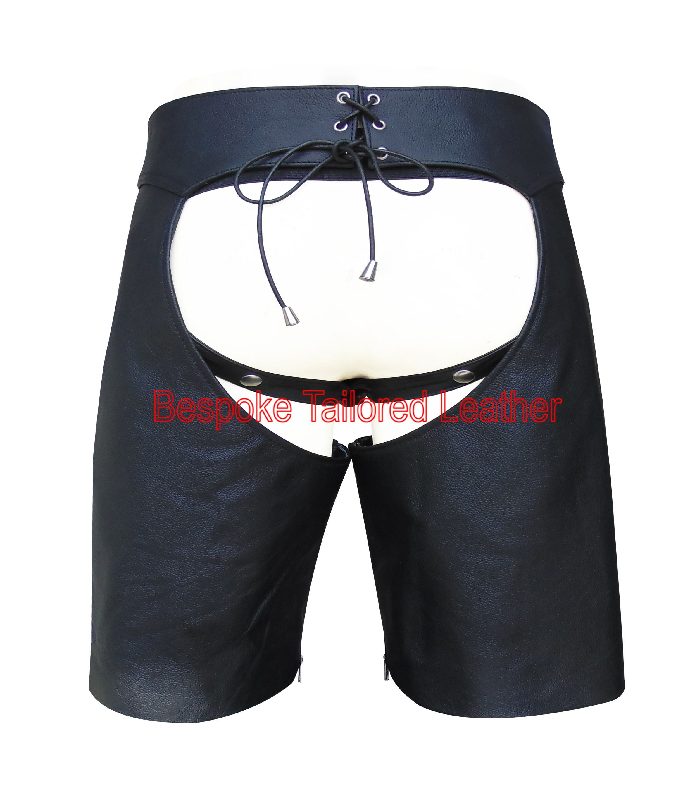 Men's Leather Chaps Shorts With Zip Inside With Jocks as a - Etsy UK