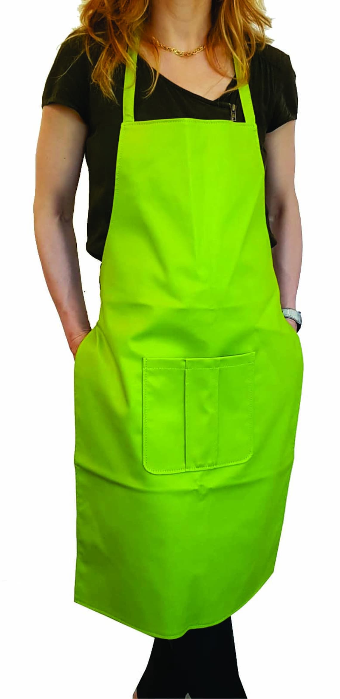 Womens Apron in Faux Leather Light Green - Etsy