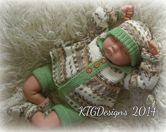 Designer Knitting Pattern DK Instructions to Knit Baby Boys - Etsy