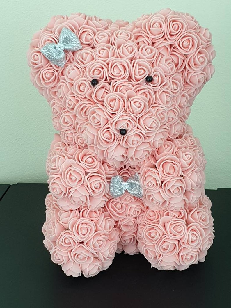 Oso rosa floral oso para siempre regalos de ducha de bebé | Etsy