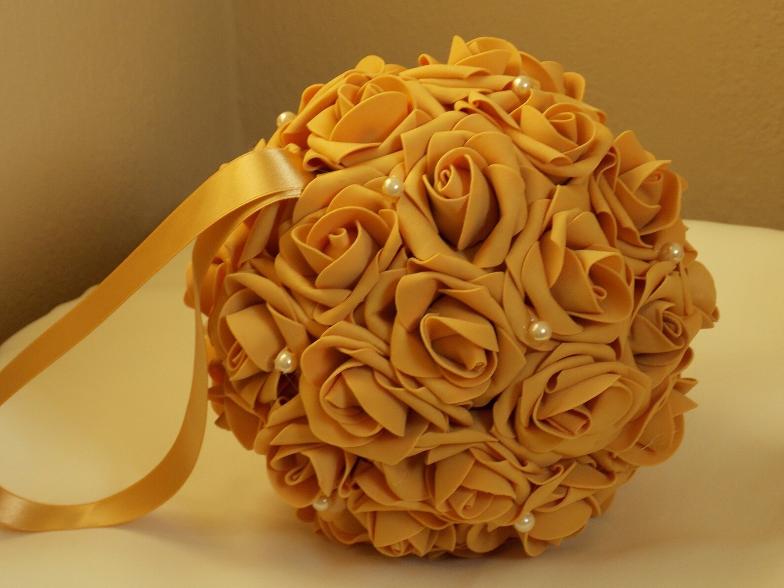 Gold Wedding Pomander Wedding Flower Balls Flower Girl - Etsy