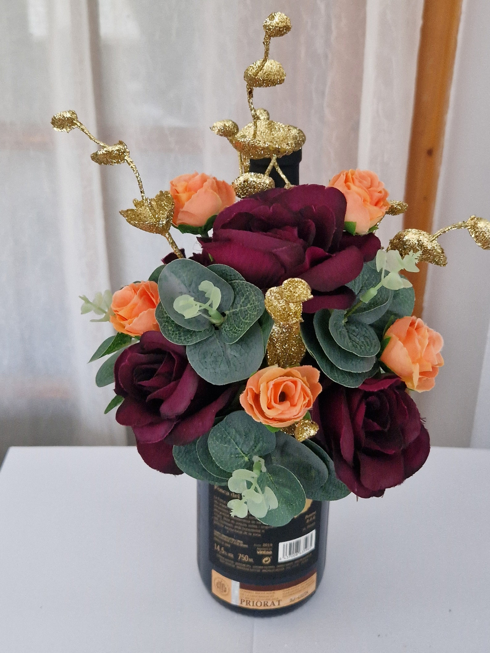 Wine Bottle Flower Arrangements - Etsy