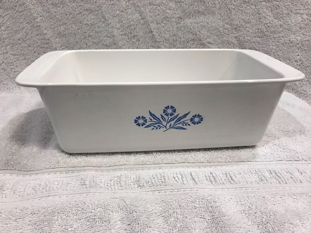 Vintage Corning Ware Cornflower Loaf Pan Corning USA - Etsy