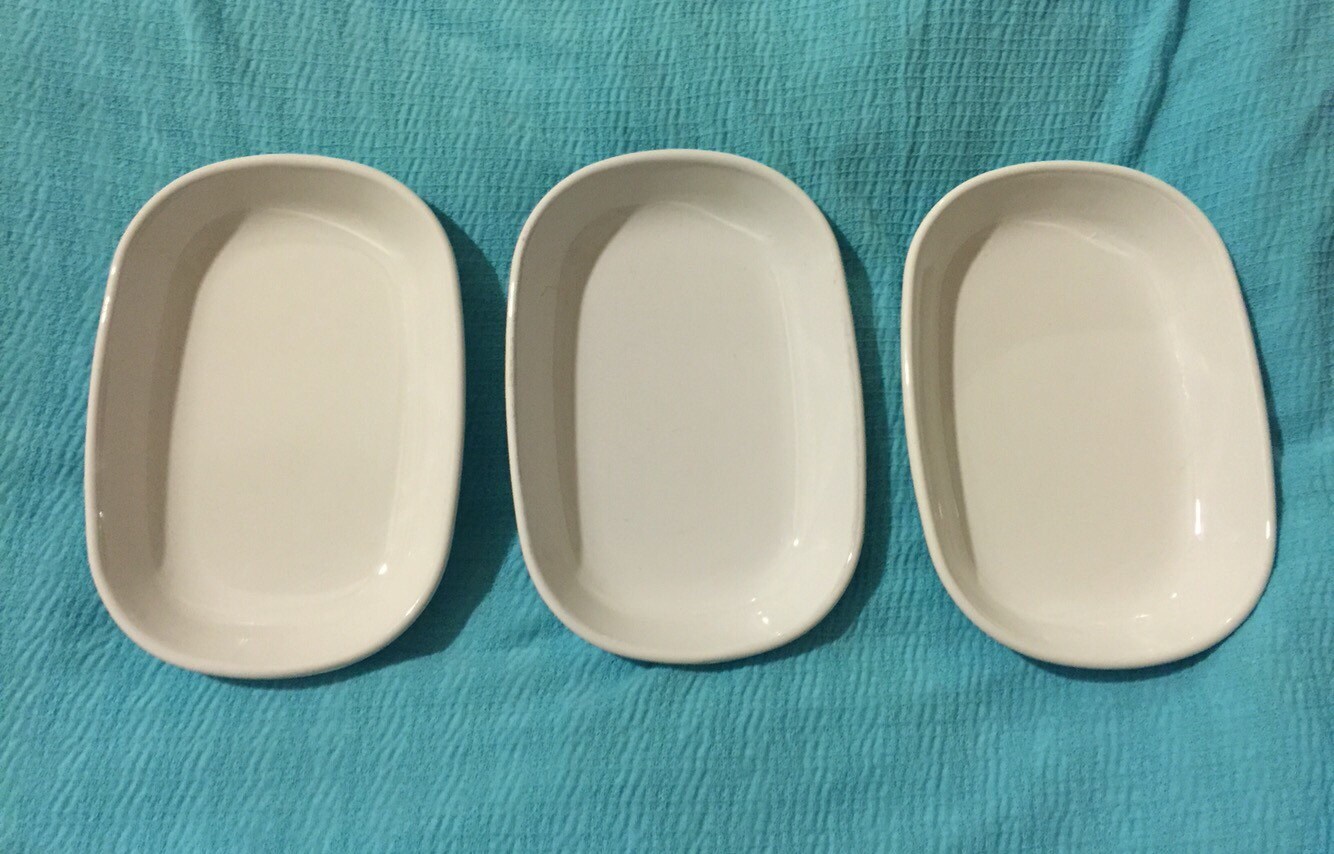 Vintage Corning WHITE SIDEKICKS, Set of 3 Dishes, P140-B, Original ...