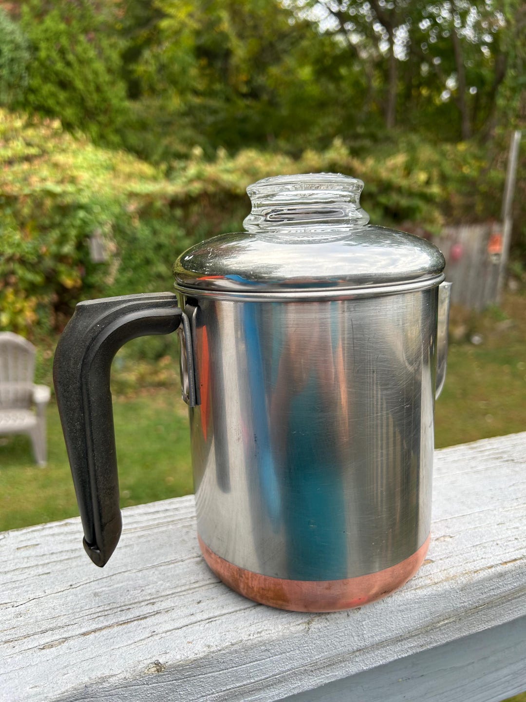 Vintage Revere Ware 6 Cup Copper Bottom Coffee Pot Percolator - Etsy