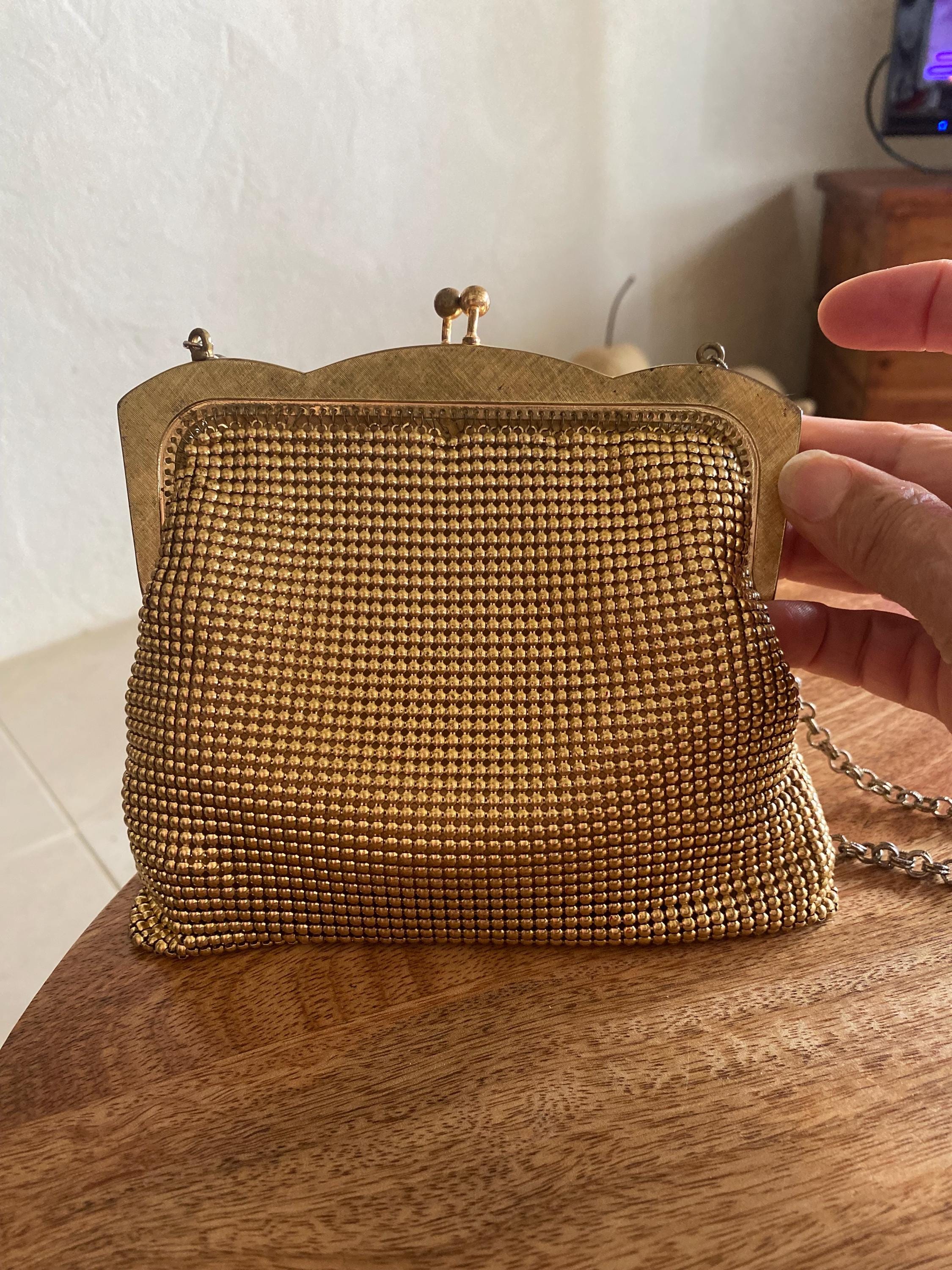 Mesh Set * 1980s * Cigarette Case * Small Shoulder Bag * Fold up Purse ...