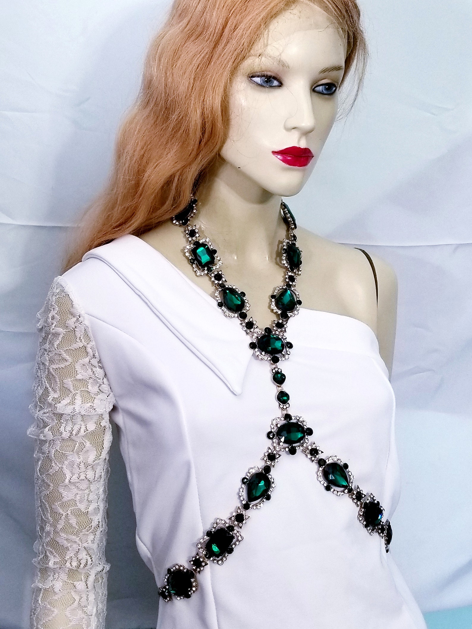 Rhinestone Body Chain Crystal Bra Body Jewelry Beach or | Etsy