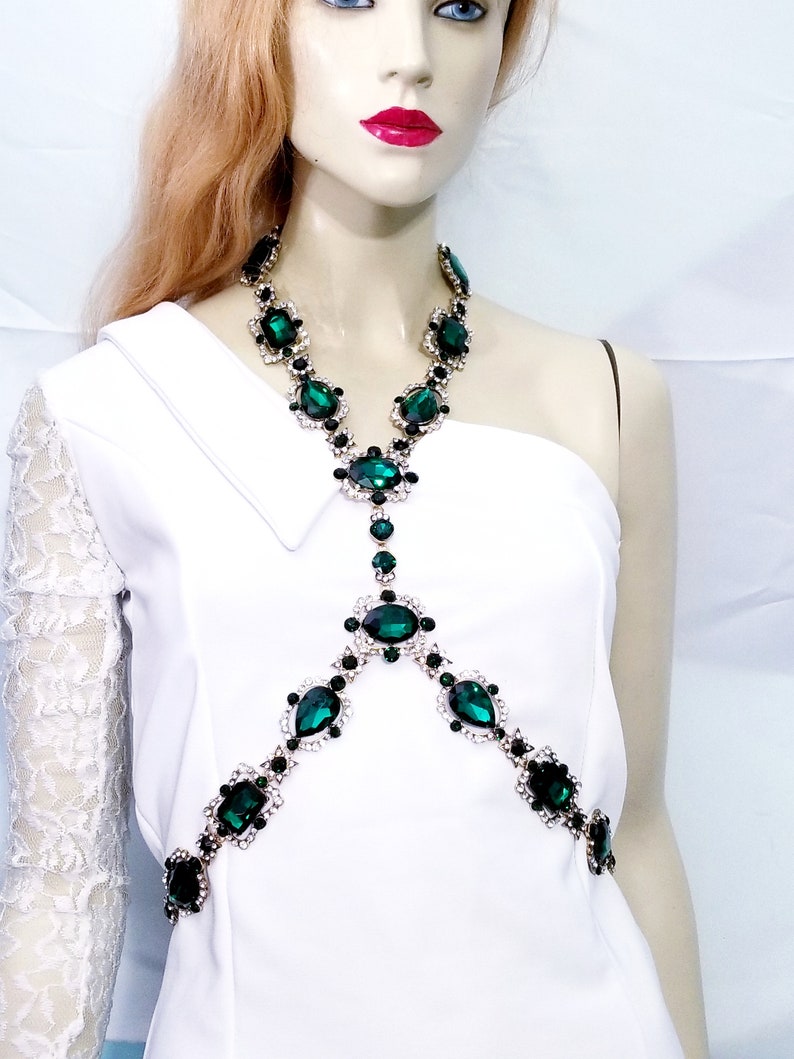 Rhinestone Body Chain Crystal Bra Body Jewelry Beach or | Etsy