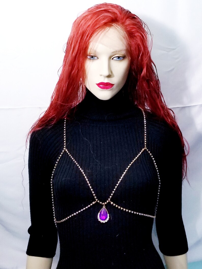 Rhinestone Body Chain Crystal Bra Body Jewelry Beach or | Etsy