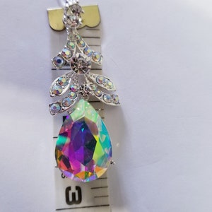 AB Statement Necklace Necklace Earring Set Large Crystal | Etsy