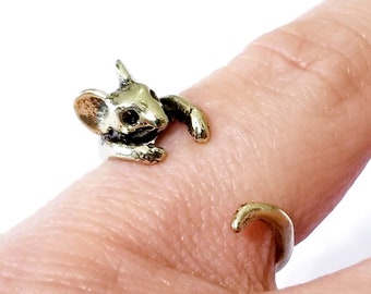 Gold Rat Ring - Etsy