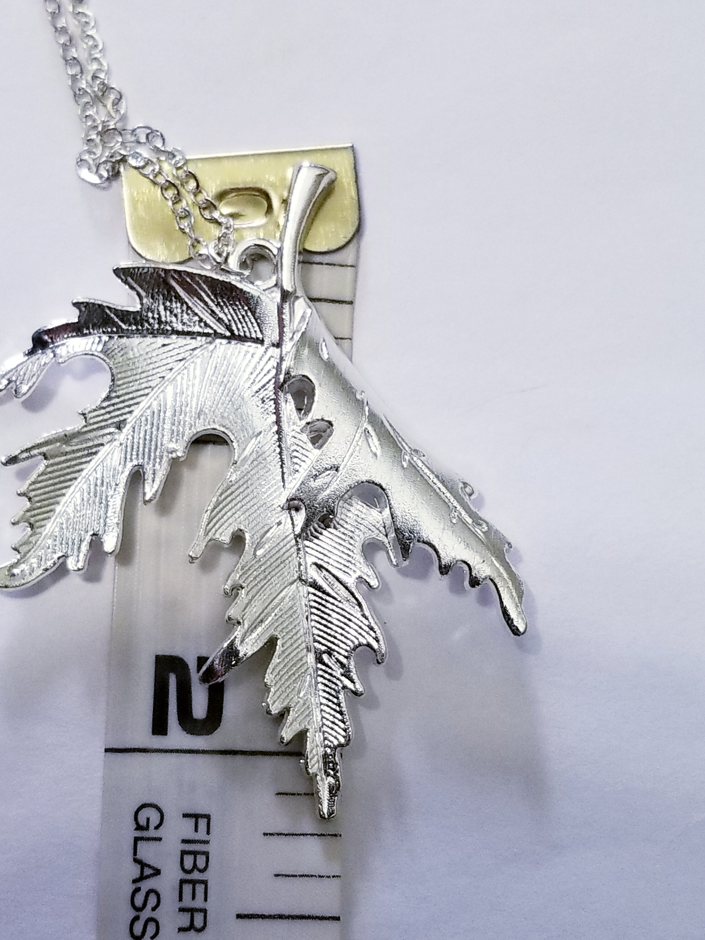 Leaf Charm Necklace Silver Pendant Necklace Best Friend Gift | Etsy