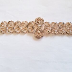 Rhinestone Crystal Bracelet, Bridal Pageant Bracelet, Bridesmaid Stage ...