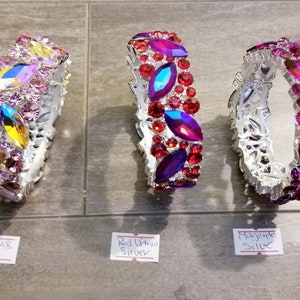 Rhinestone Stretch Bracelet, Colorful Crystal Pageant Jewelry, Bridal ...