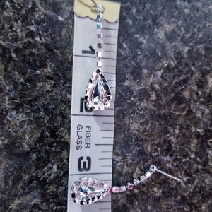 Rhinestone Crystal Necklace Set, Pageant or Prom Jewelry, Red Statement ...