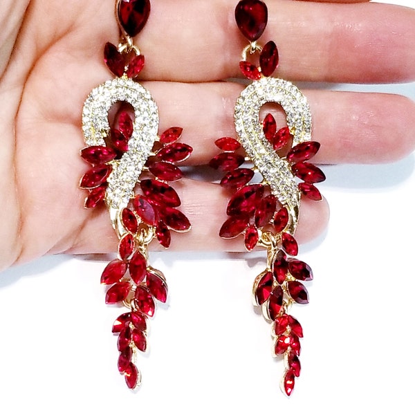 Red Earrings - Etsy