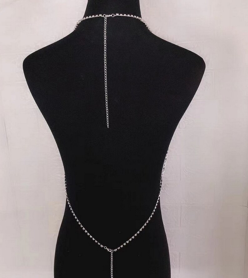 Rhinestone Body Chain Crystal Bra Body Jewelry Beach or - Etsy