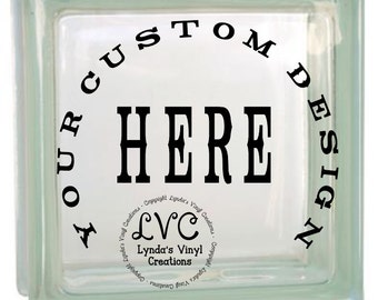 Glass Block Decal | Etsy
