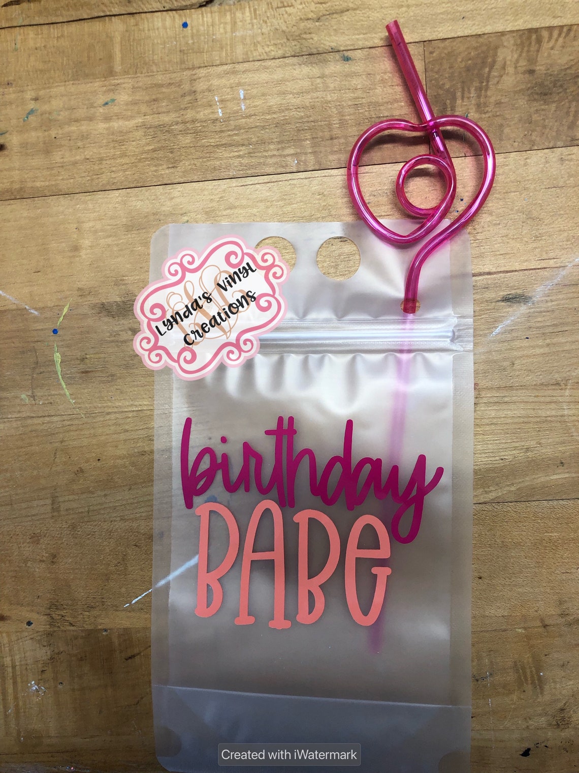 Reusable Adult Drink Pouches/birthday Pouch//sip Sip Hooray//booze Bag ...