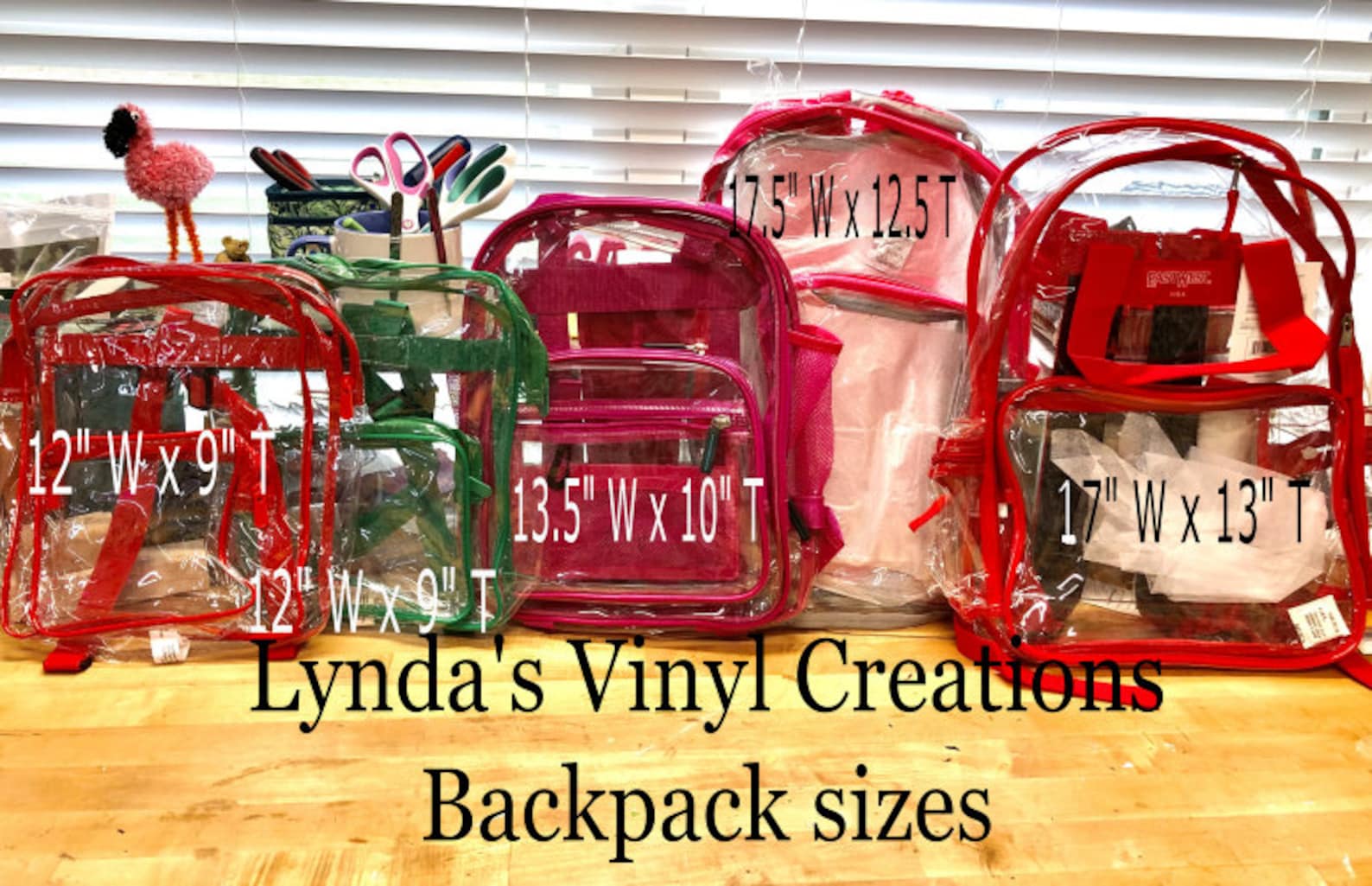 Custom Personalized Clear Backpack - Etsy