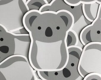 Koala Bear Stickers One Inch Round Seals - Etsy