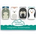 Magnetic Bookmark Set of 4 Four Arctic Animal Bookmarks - Etsy