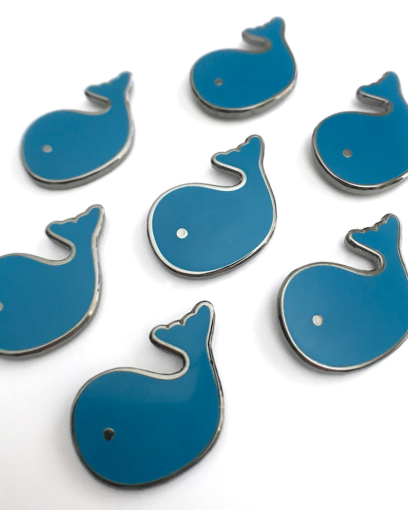 Whale Enamel Pin Whale Pins Whale Lapel Pin Noah the | Etsy