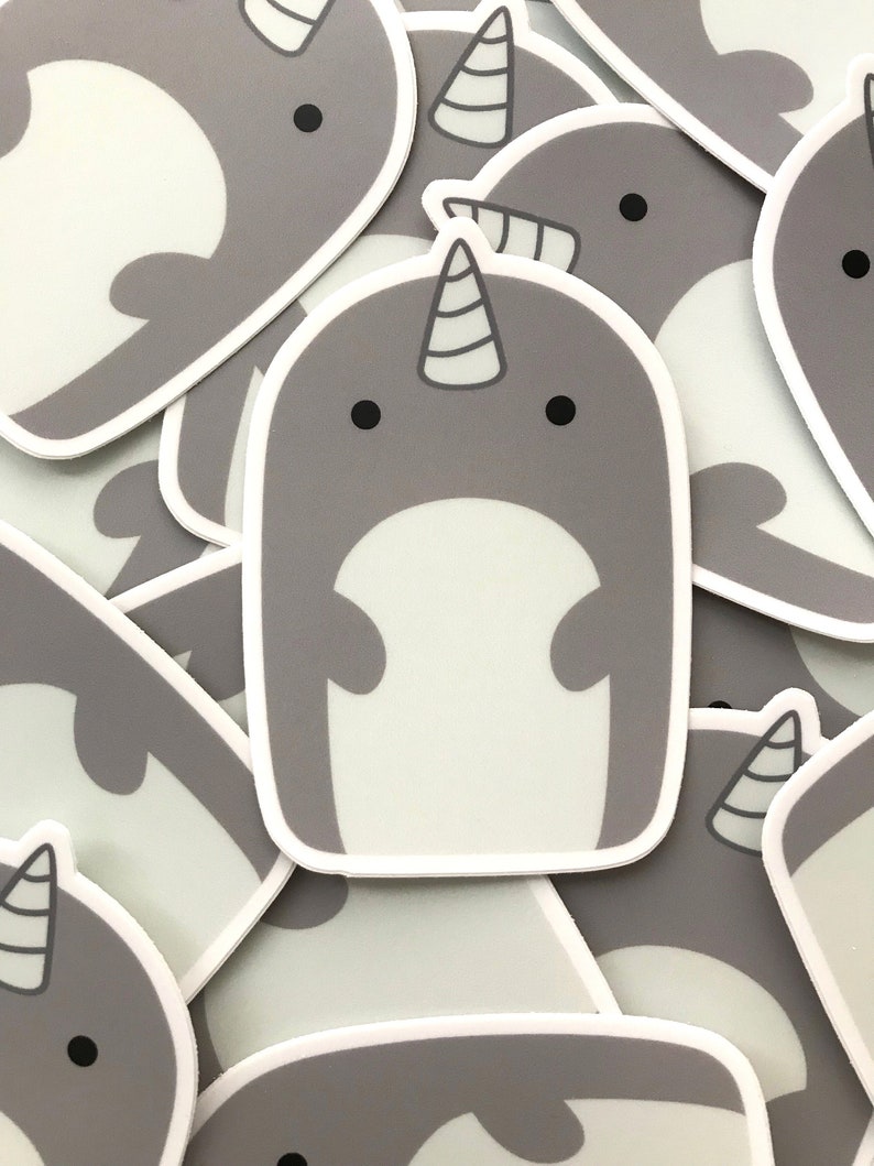 Narwhal Sticker Animal Laptop Stickers Die-cut Vinyl | Etsy