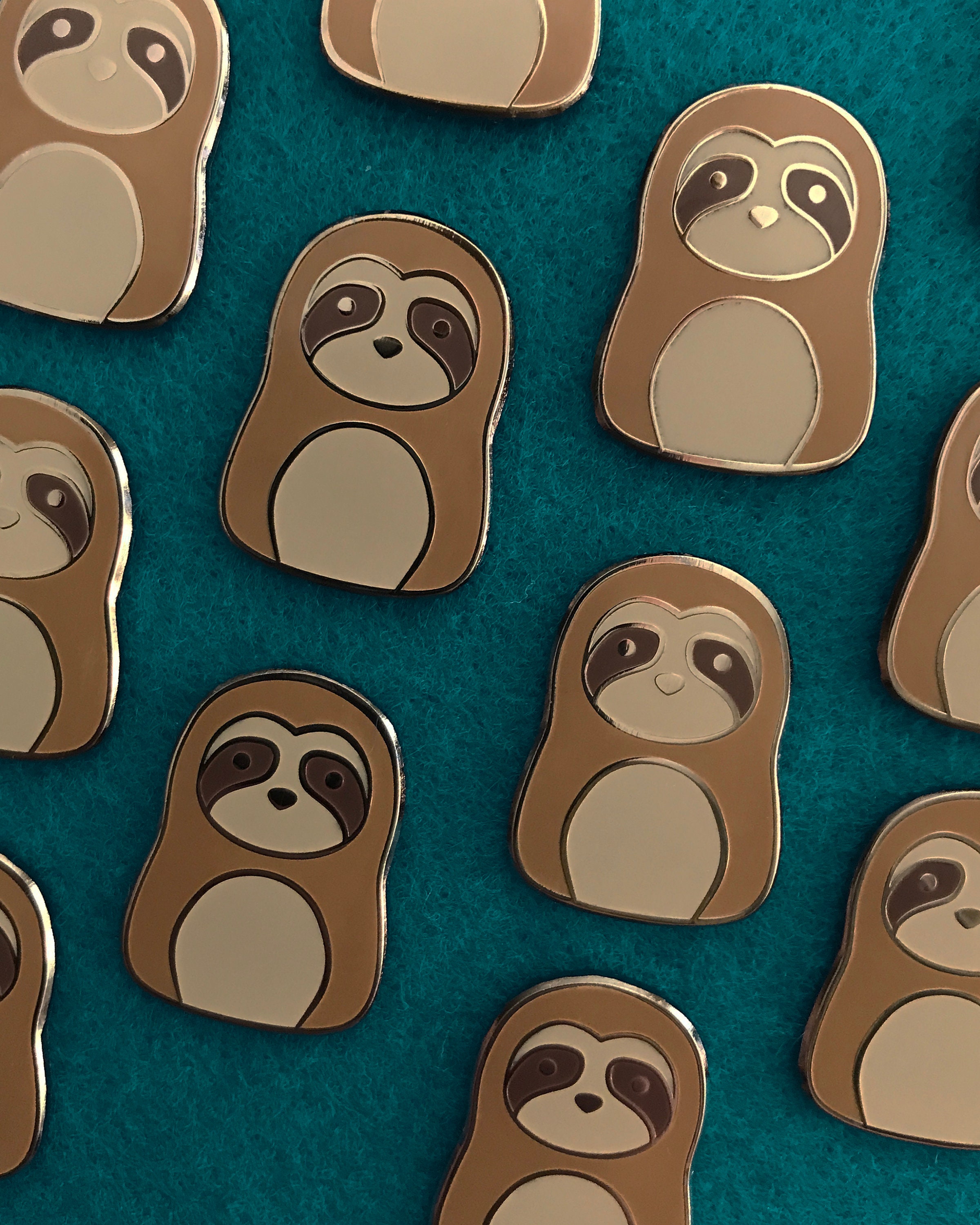 Sloth Enamel Pin Sloth Pins Sloth Lapel Pin Edward the | Etsy