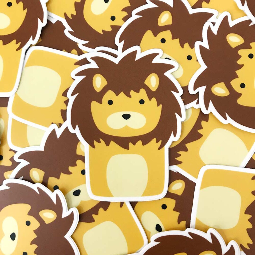 Lion Sticker Animal Laptop Stickers Die-cut Vinyl Stickers - Etsy