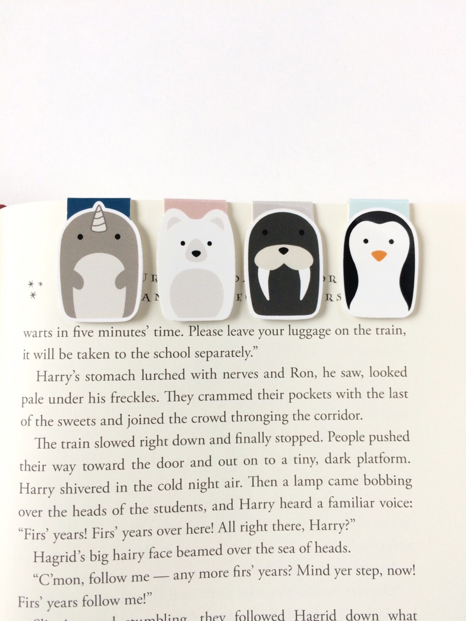 Magnetic Bookmark Set of 4 Four Arctic Animal Bookmarks - Etsy