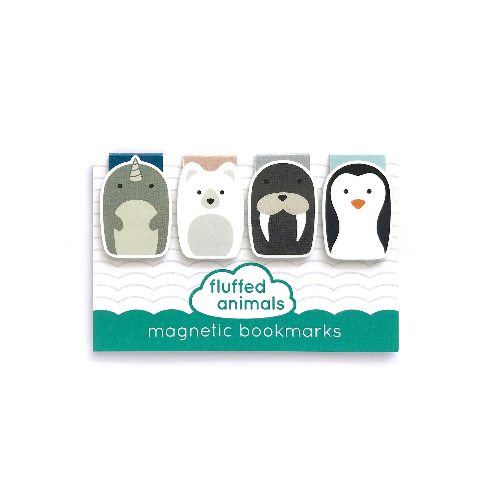 Magnetic Bookmark Set of 4 Four Arctic Animal Bookmarks - Etsy
