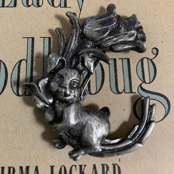 Rabbit Brooch - Etsy UK
