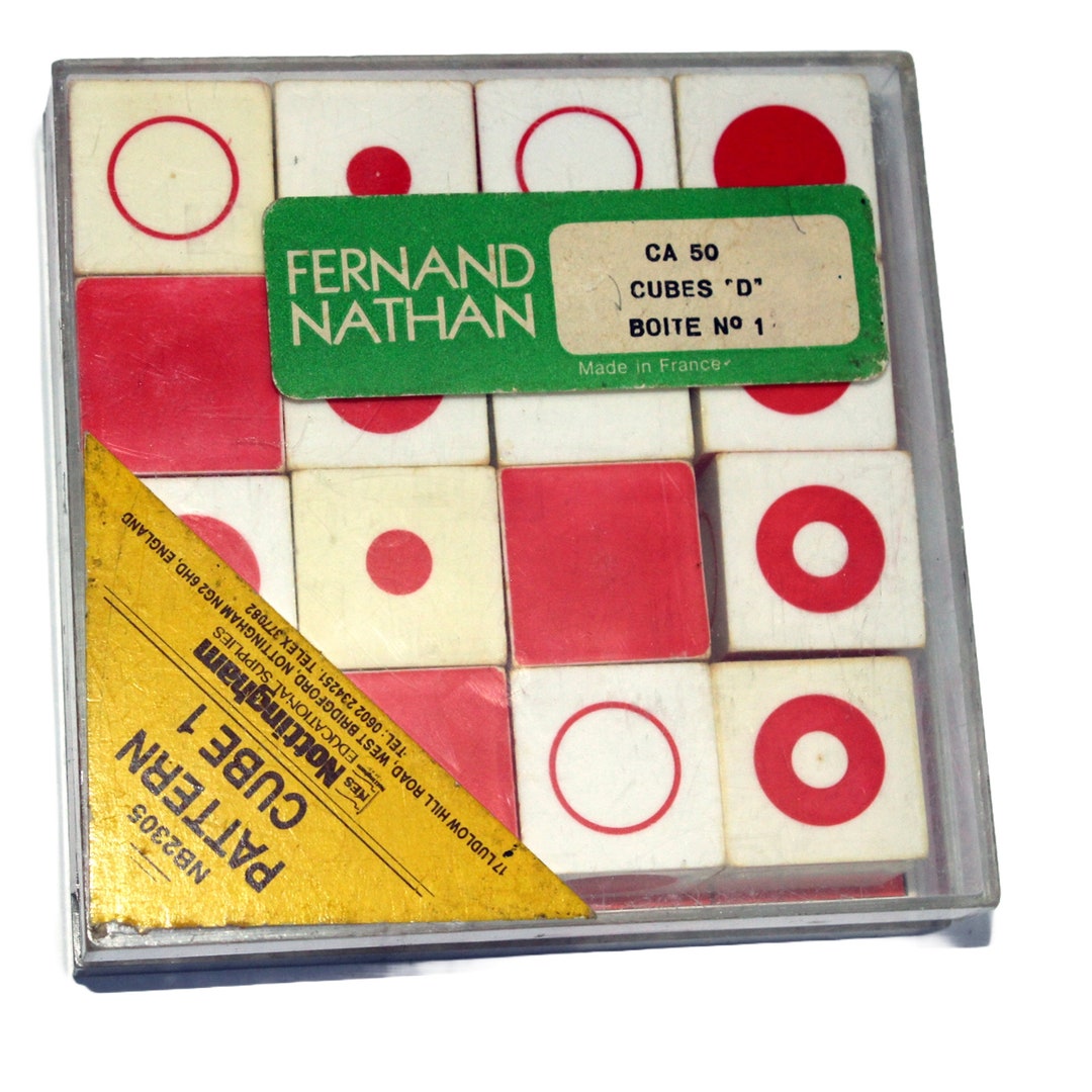 Vintage Pattern Cube Puzzle Box No. 1 by Fernand Nathan France - Etsy