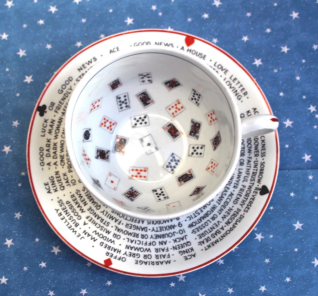 Gypsy Teresa's Fortune Telling Cup and Saucer Set From the 1930s - Etsy