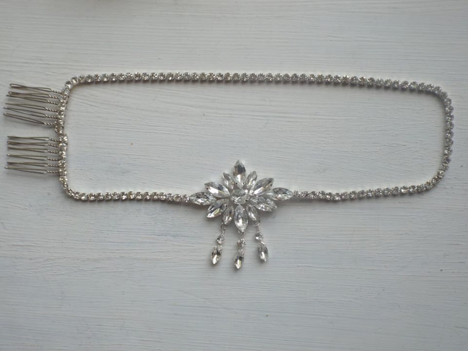 Diamante Art Deco Style Bridal Forehead Piece - Etsy