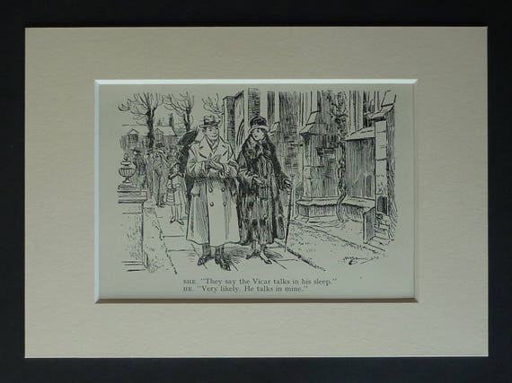 1930s Antique H. M. Brock Print Available Framed Vicar Art | Etsy