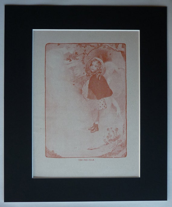 1911 Antique FY Cory Print of Fog Fairies Nursery Decor | Etsy