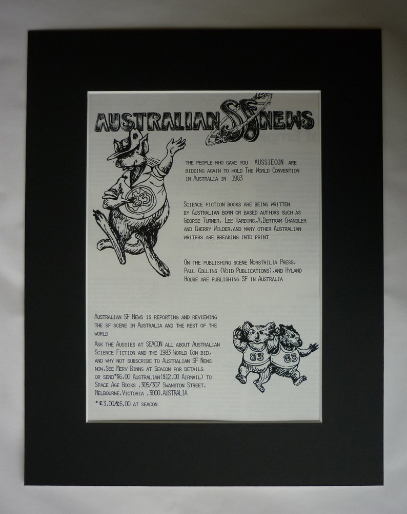 1970s Vintage Australian Advert Worldcon 1983 Print Science | Etsy