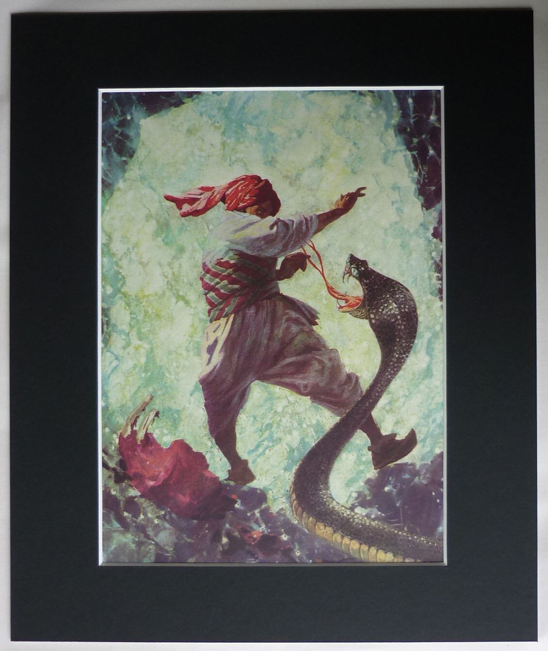 Vintage Arabian Nights Print of Sinbad Cobra Snake Picture - Etsy UK
