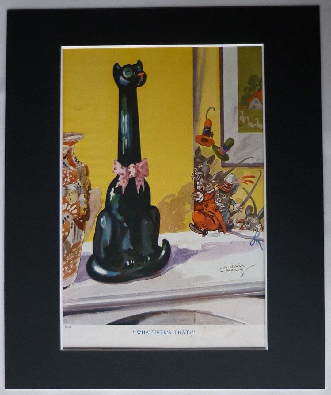 1920s Vintage Children's Print of Some Mice Getting a Shock Retro Mouse ...