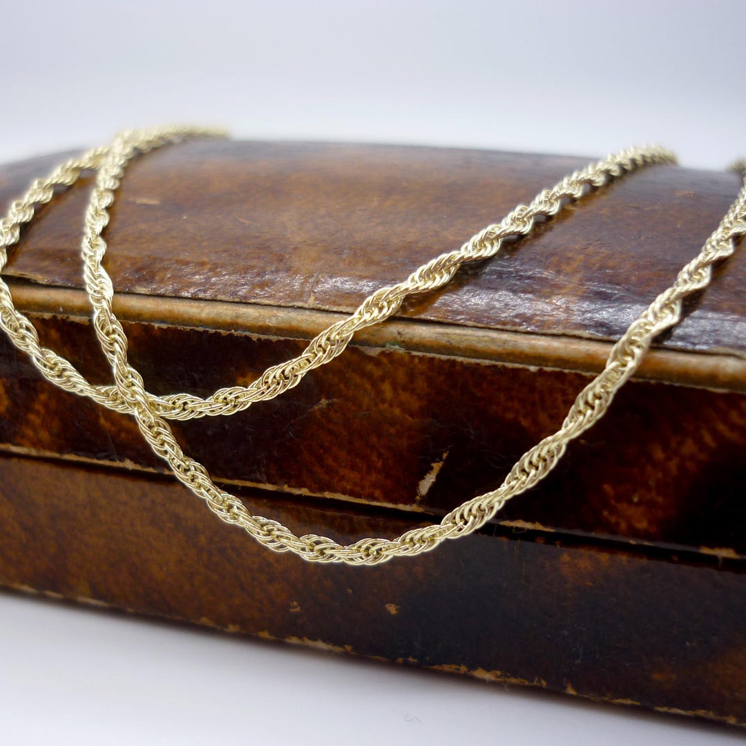 22" Gold Rope Chain 2.5 Grams 1.2mm 375 9k 9ct Solid Gold Necklace - Etsy