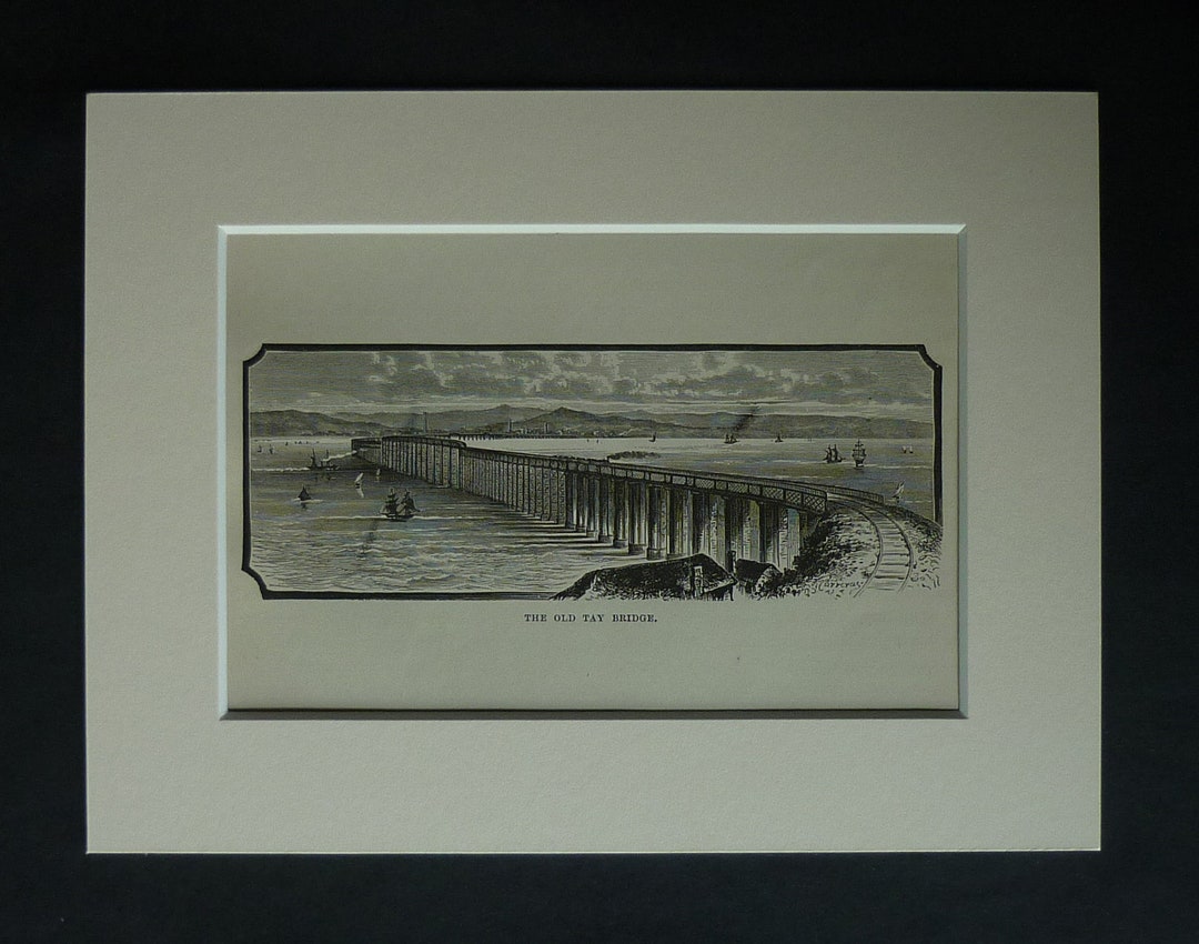 Victorian Old Tay Bridge Print - Etsy