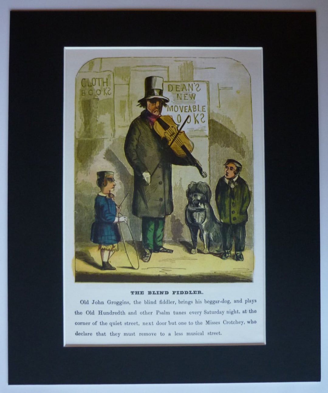 Vintage Print of a Victorian Violin Player Victorian Decor - Etsy